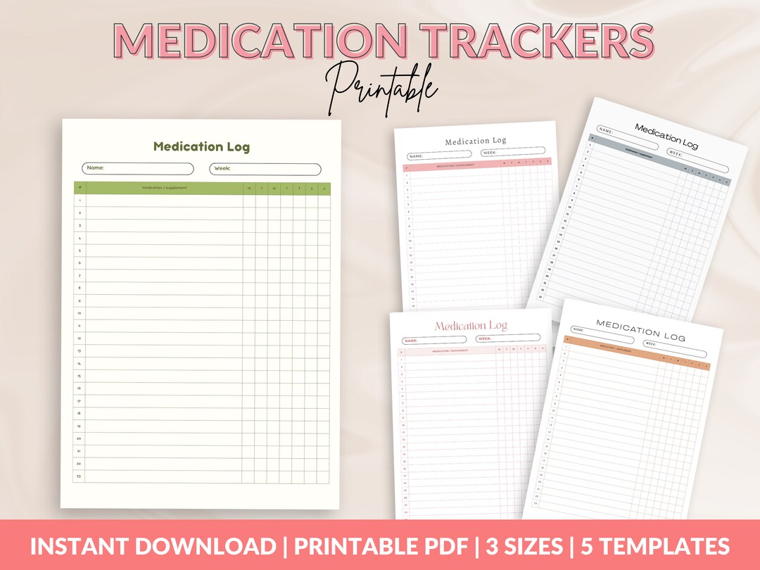 Prescription Tracker, Medication Tracker, Supplement Tracker, Medicine ...