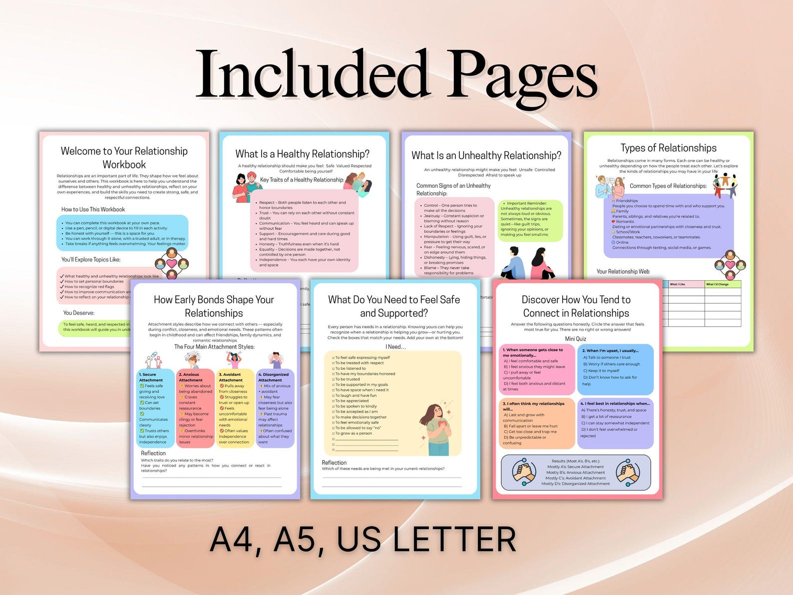 Printable Healthy Vs Unhealthy Relationships Workbook for Teens ...