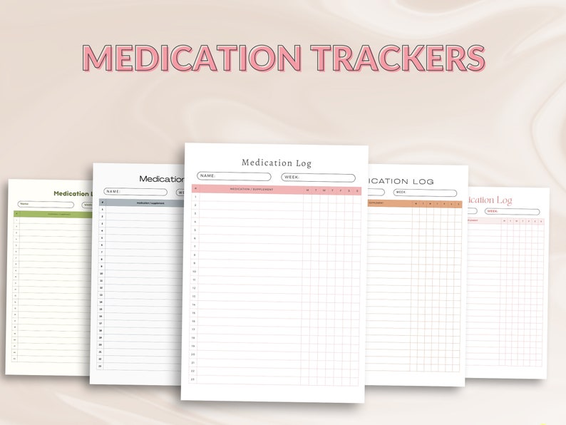 Prescription Tracker, Medication Tracker, Supplement Tracker, Medicine ...