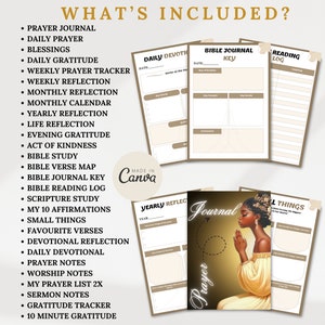 Prayer Journal | Bible Study | Gratitude Journal | Digital Planner ...