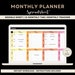 Digital Planner Spreadsheet for Google Sheets, to Do List, Monthly ...