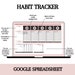 Google Sheet Life Planner Habit Tracker Daily Schedule Task Tracker ...