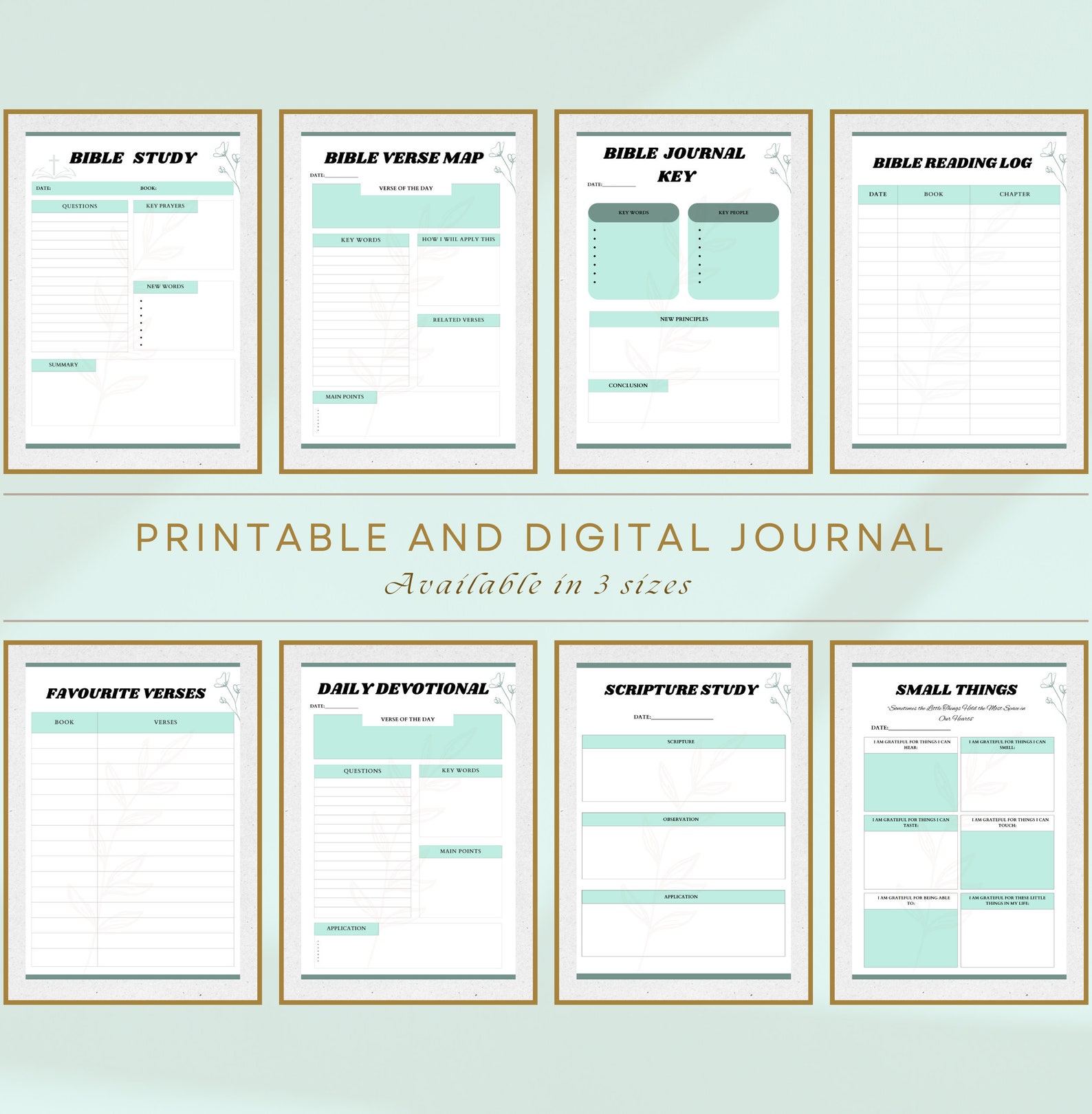 Prayer Journal | Bible Study | Gratitude Journal | Digital Planner ...