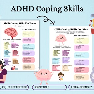 ADHD Executive Functioning and Coping Skills Journal, Teens Mental ...