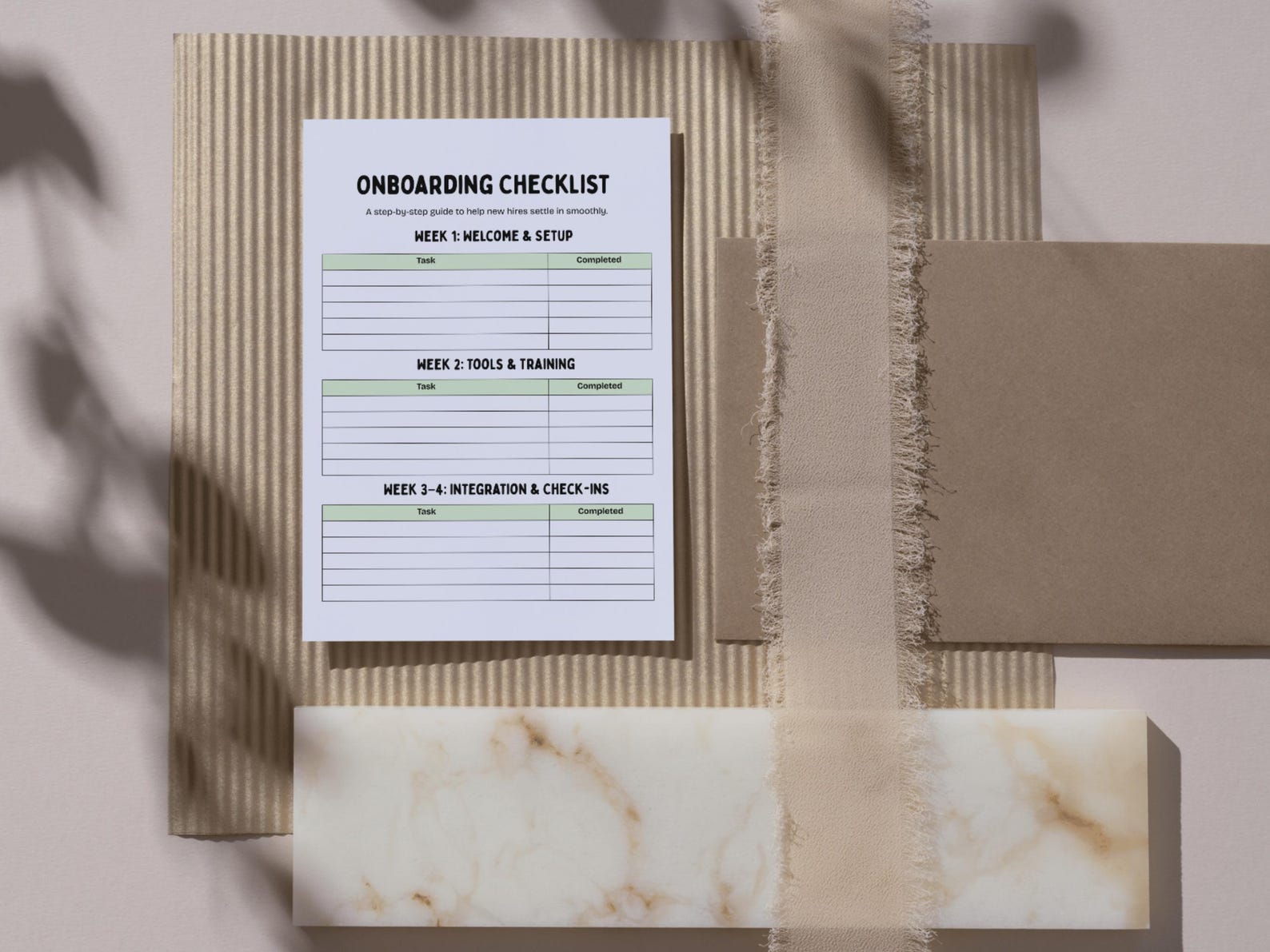 Employee Training Manual Printable | Onboarding Template for New Hires ...