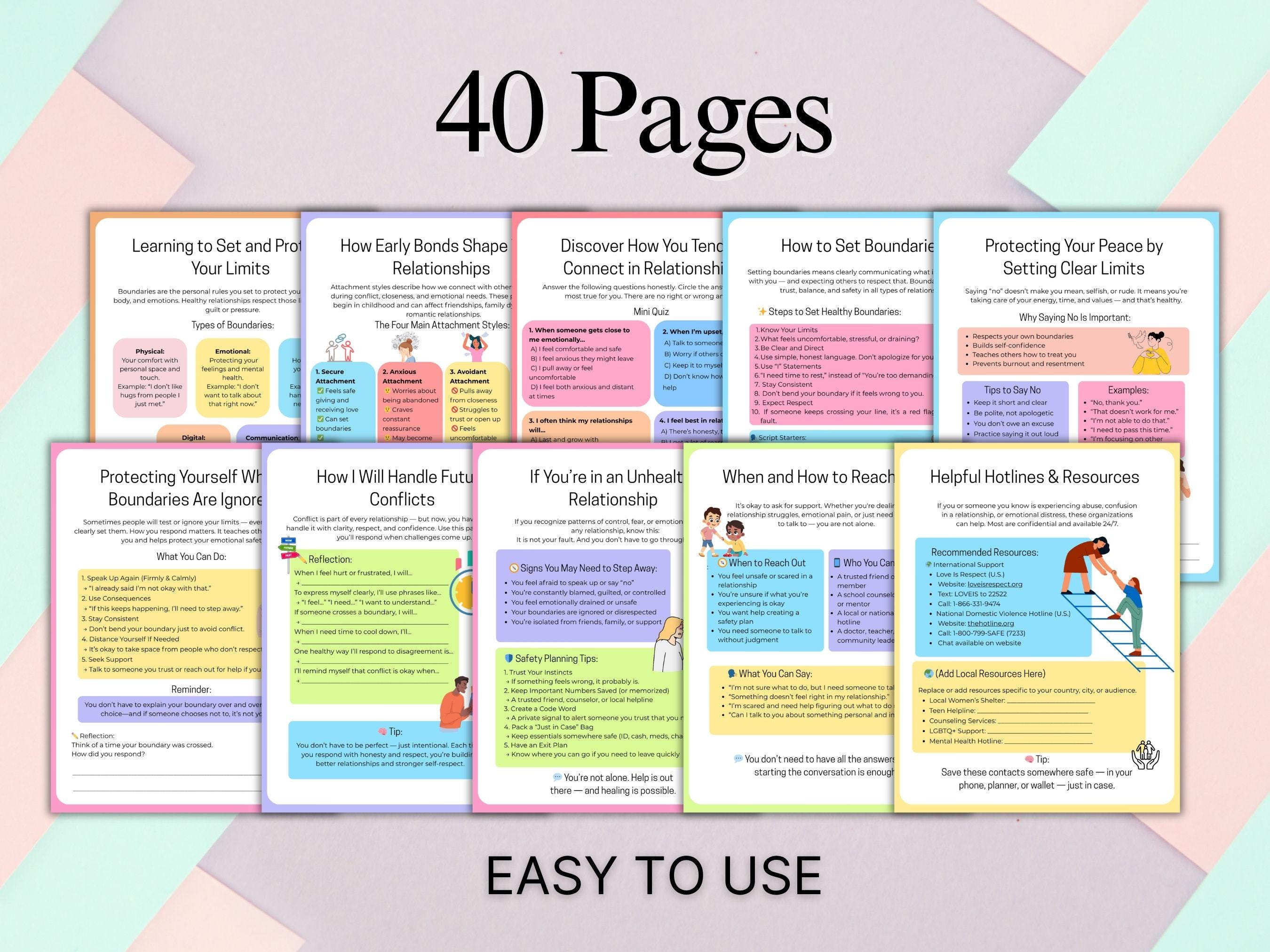 Printable Healthy Vs Unhealthy Relationships Workbook for Teens ...