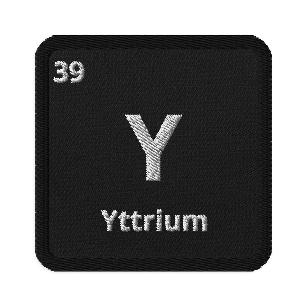 Yttrium Periodic Table Element Embroidered Iron-on or Sew-on Patch - Etsy