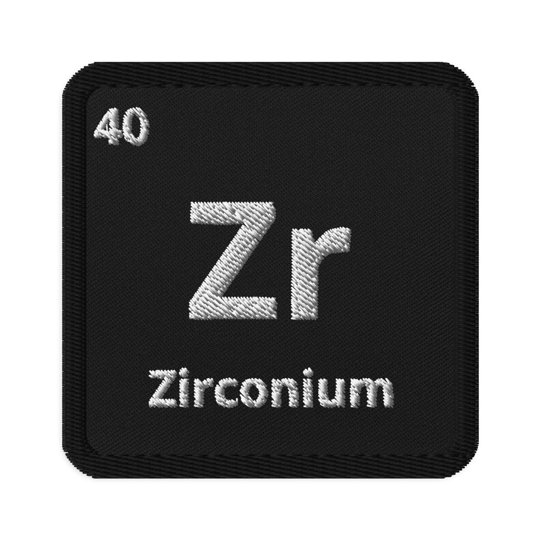 Zirconium Periodic Table Element Embroidered Iron-on or Sew-on Patch - Etsy