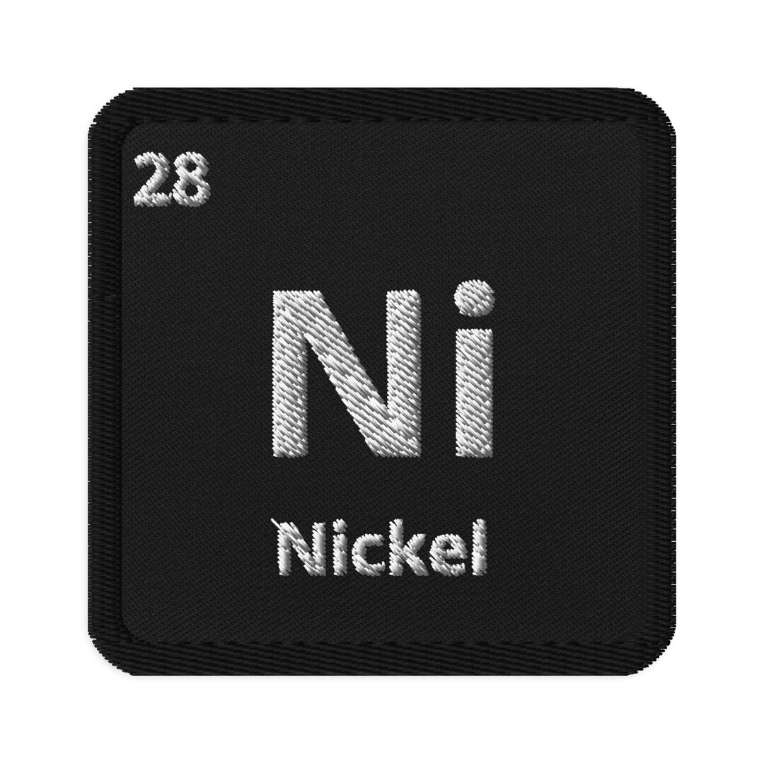Nickel Periodic Table Element Embroidered Iron-on or Sew-on Patch - Etsy