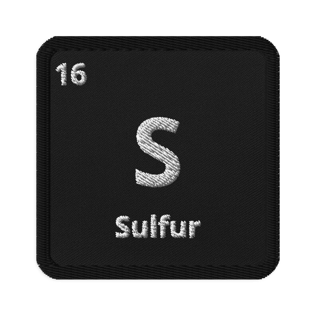 Sulfur Periodic Table Embroidered Iron-on or Sew-on Patch - Etsy