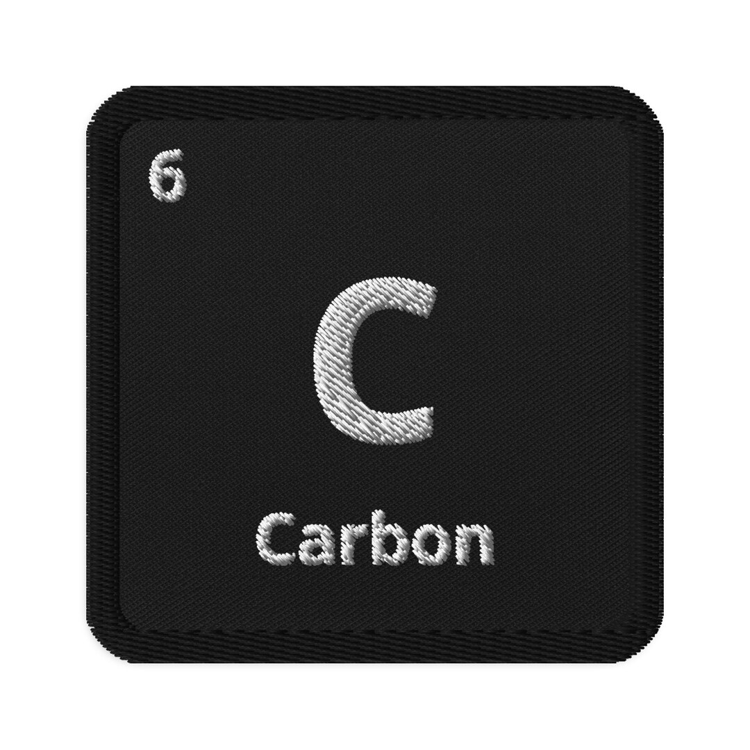 Carbon Periodic Table Embroidered Iron-on or Sew-on Patch - Etsy