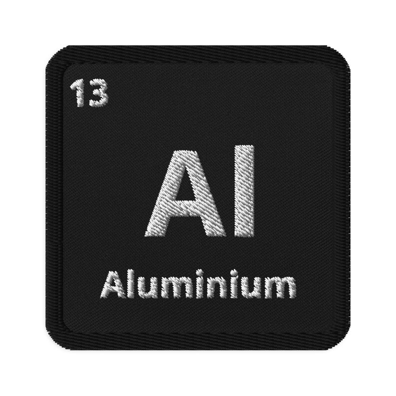 Aluminium Periodic Table Element Embroidered Iron-on or Sew-on Patch - Etsy