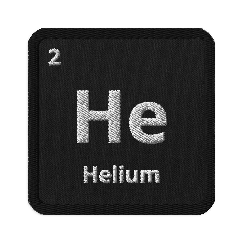 Helium Periodic Table Embroidered Iron-on or Sew-on Patch - Etsy