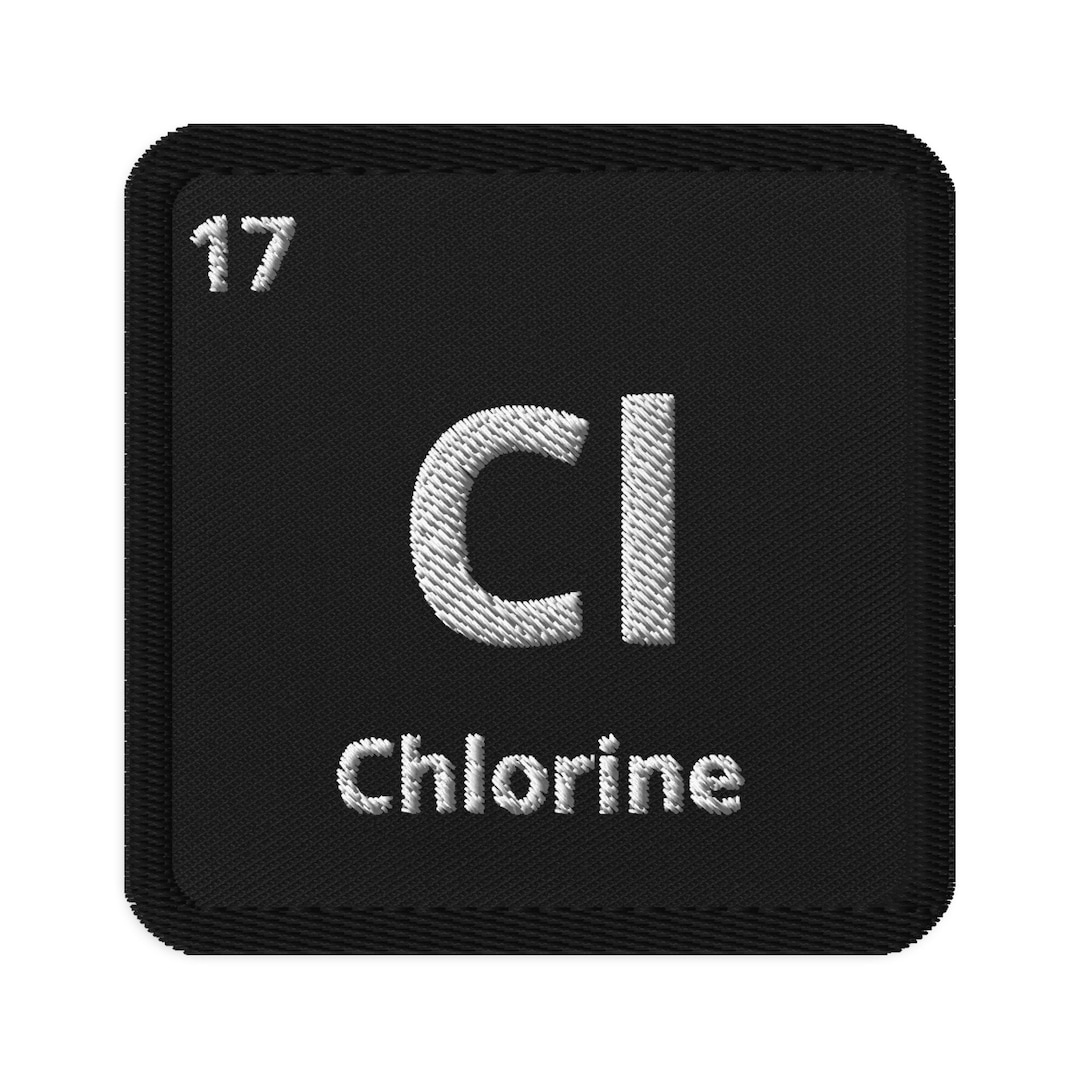 Chlorine Periodic Table Embroidered Iron-on or Sew-on Patch - Etsy