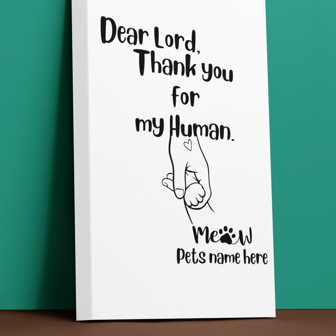 Custom Pet Prayer Canvas Print: Fur Baby Quote - Etsy