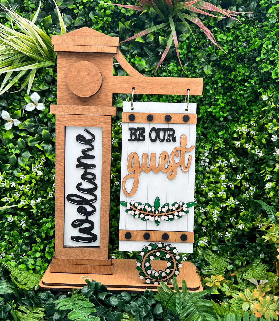 Welcome Sign Interchangeable, Attachments, Seasonal Decor, Farmhouse ...