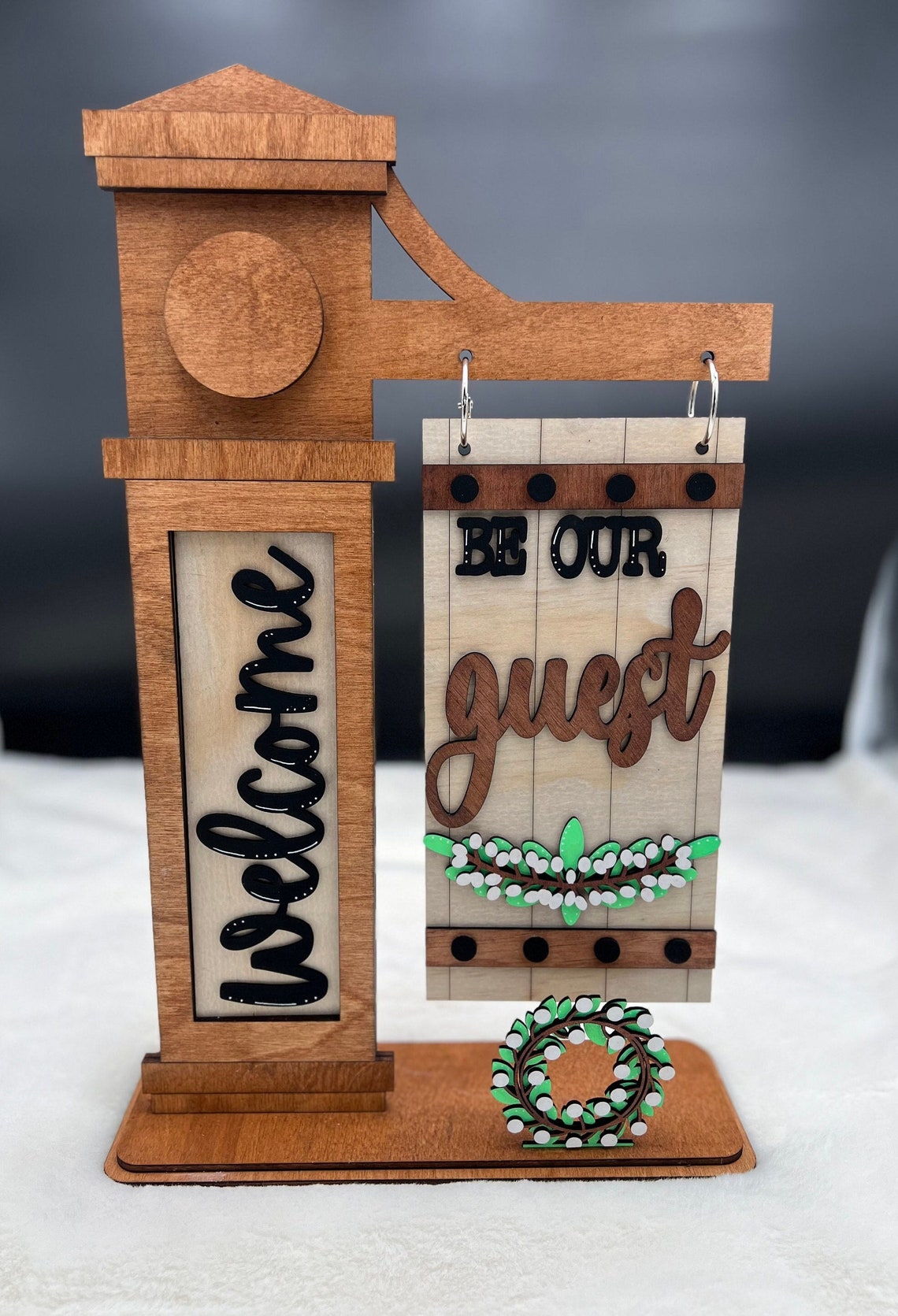 Welcome Sign Interchangeable, Attachments, Seasonal Decor, Farmhouse ...