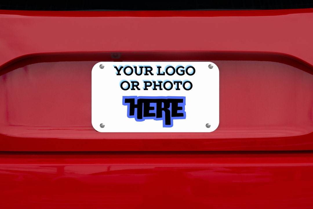 Personalized License Plate, Photo Car Plate Customized, Front Car Tag ...