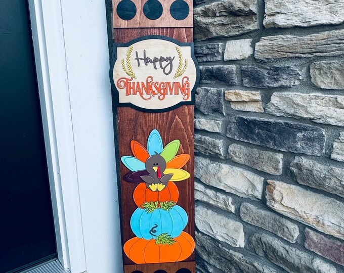 Thanksgiving Porch Door Leaner,fall Season, Fall Pumpkin, Farmhouse ...