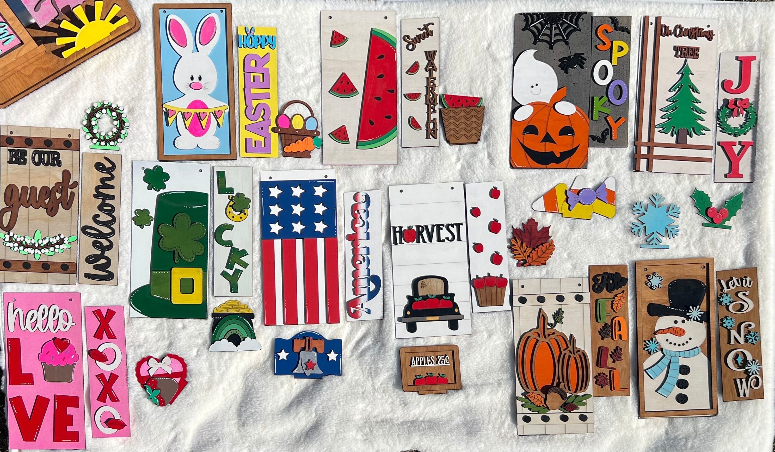 Interchangeable Sign, Multiple Season, Seasonal Decor, Farmhouse Decor ...