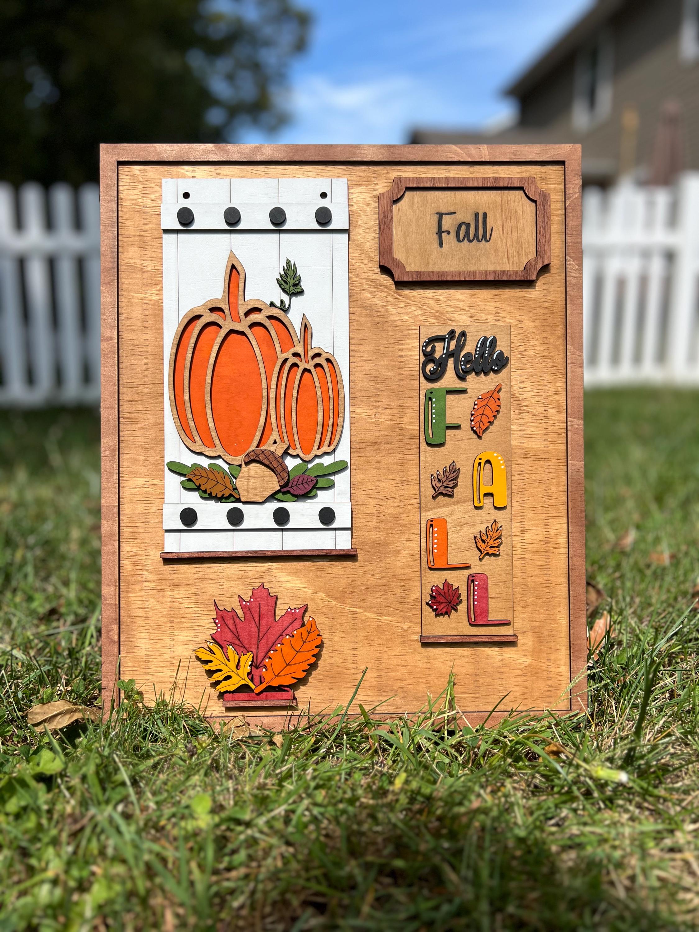 Interchangeable Sign, Multiple Season, Seasonal Decor, Farmhouse Decor ...