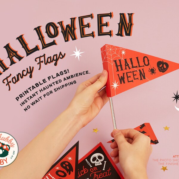 Halloween Flags - Etsy