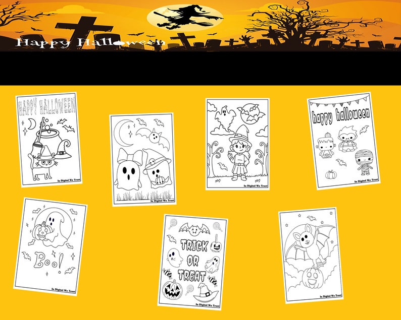 30 Printable Halloween Kids Activities: Coloring Pages & Word Search ...
