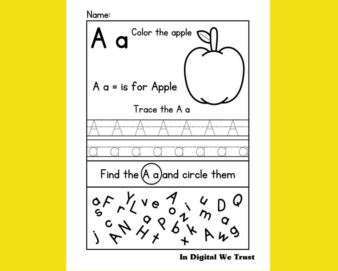 26 ABC Phonics Worksheets for Preschool & Kindergarten - Coloring ...