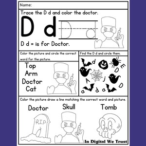 26 Halloween ABC Phonics Worksheets for Fun Learning - Preschool ...