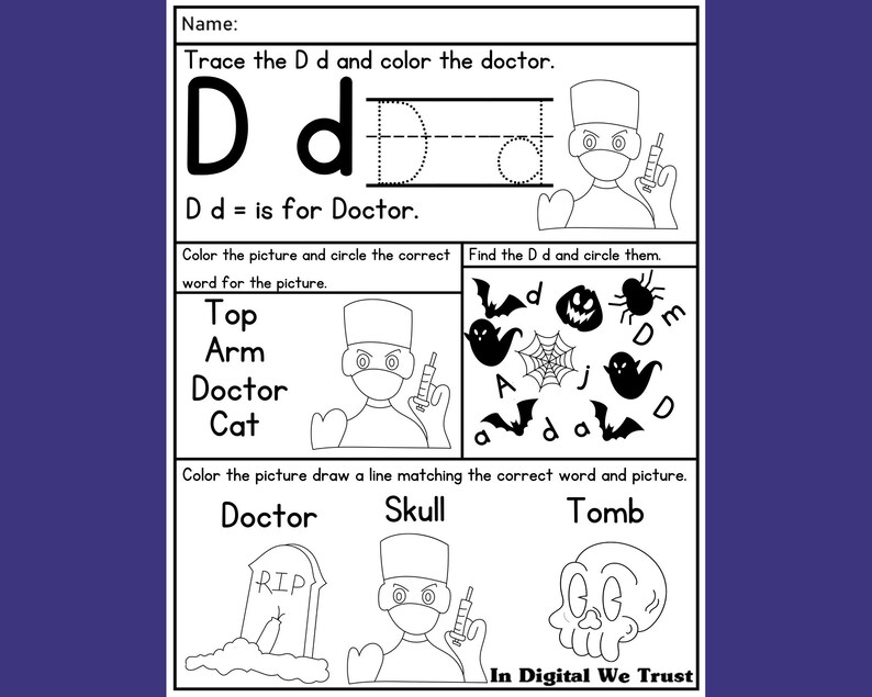 26 Halloween ABC Phonics Worksheets for Fun Learning - Preschool ...