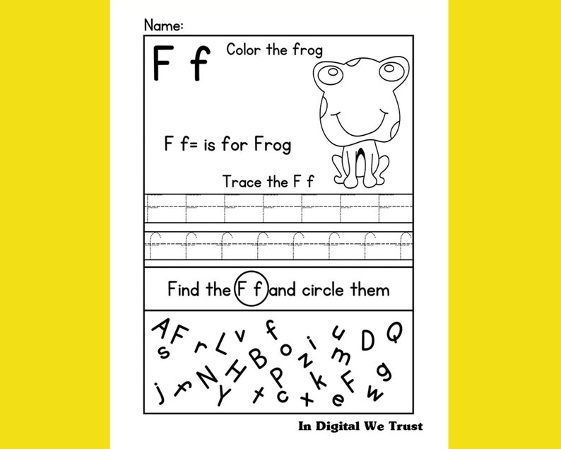 26 ABC Phonics Worksheets for Preschool & Kindergarten - Coloring ...