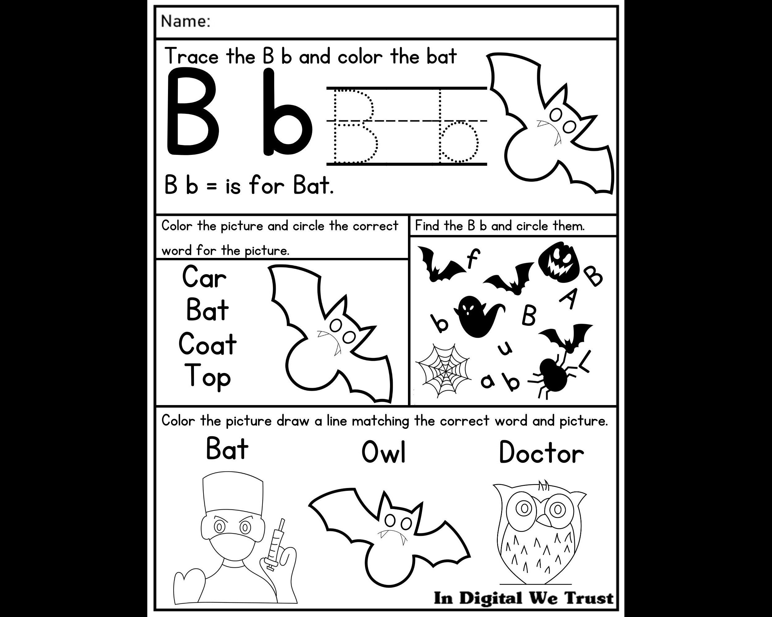 26 Halloween ABC Phonics Worksheets for Fun Learning Preschool ...