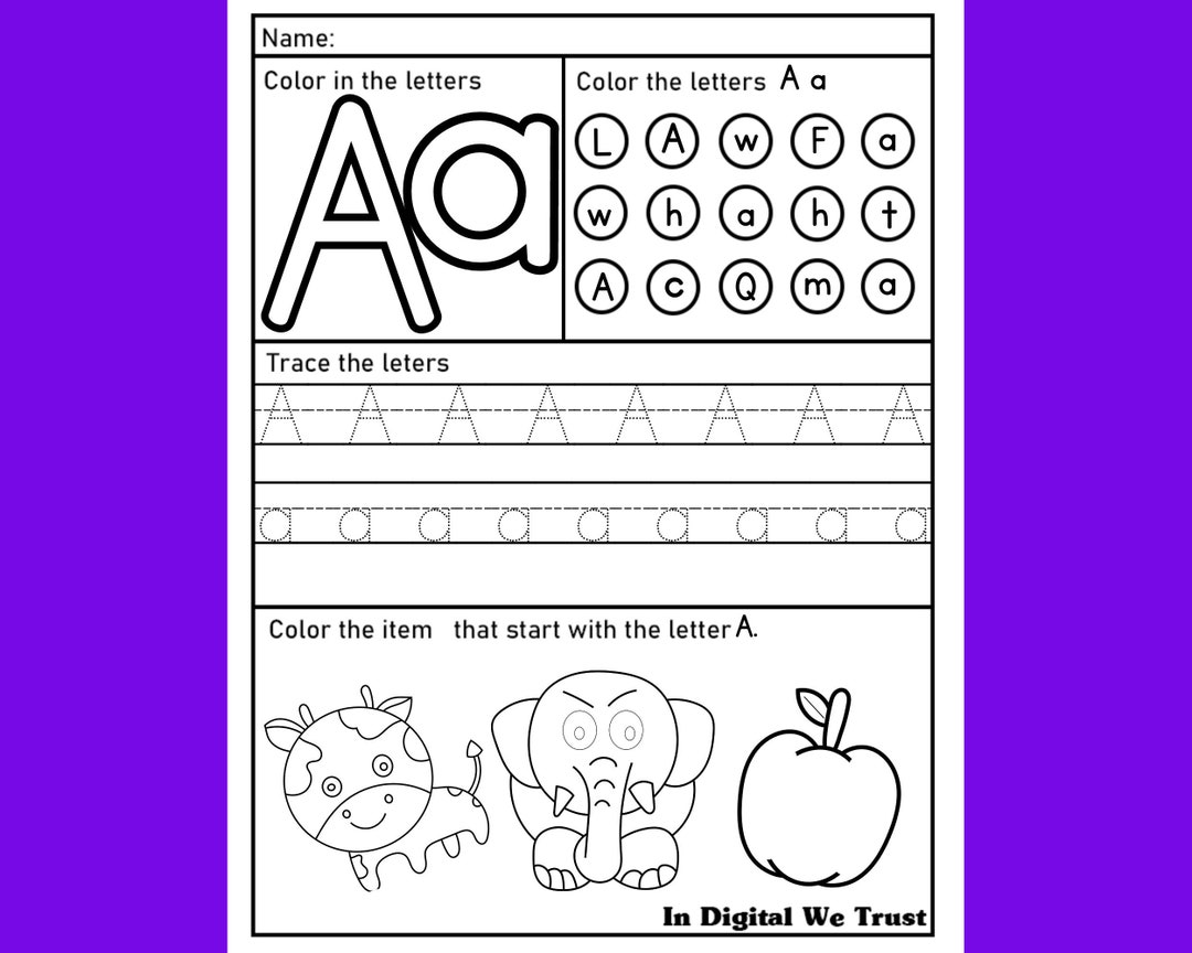 26 ABC Phonics Worksheets for Preschool & Kindergarten - Learning ...