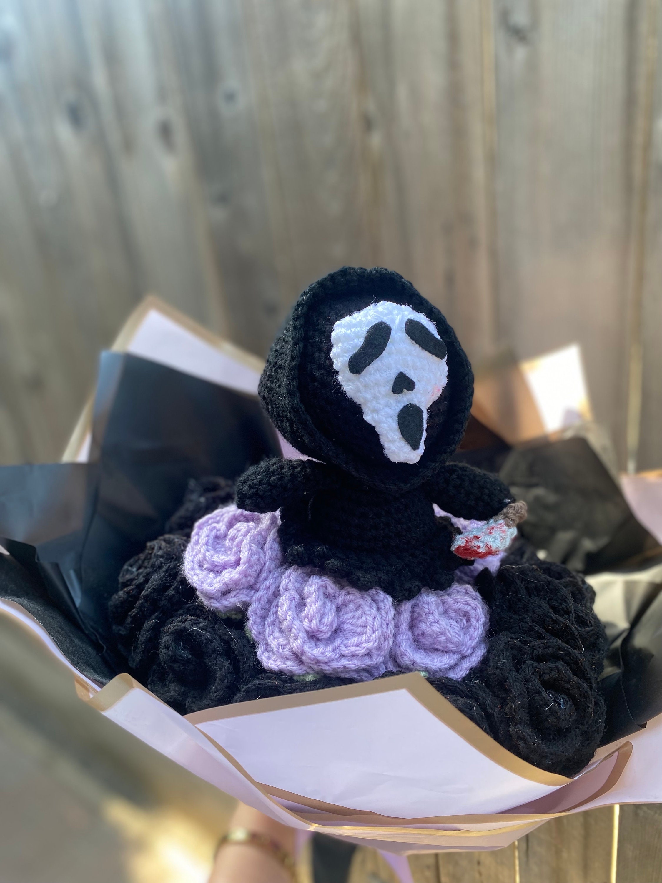Crochet Bouquet. Ghostface Crochet - Etsy