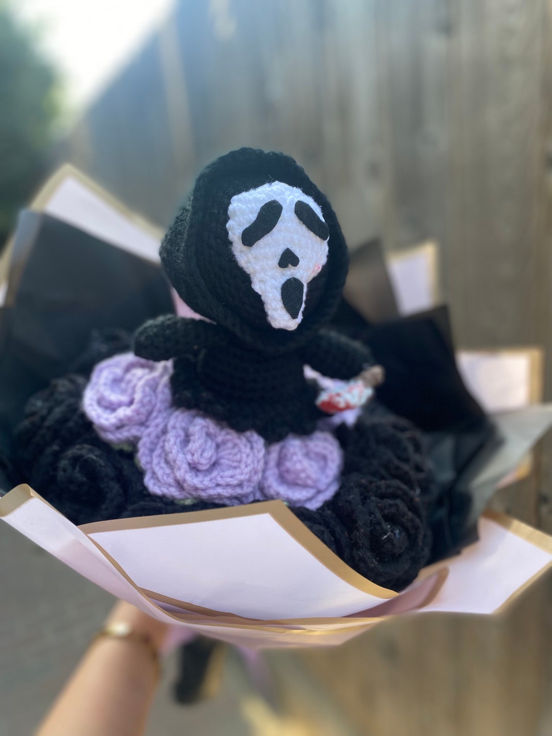 Crochet Bouquet. Ghostface Crochet - Etsy