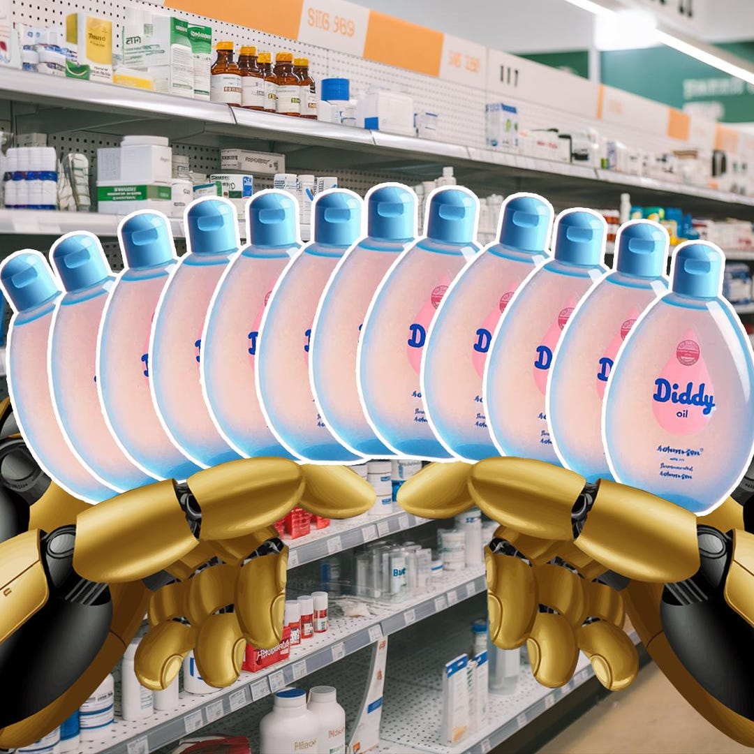 12 Twelve Diddy Baby Oil Sticker – Perfect for Diddy-themed Parties ...