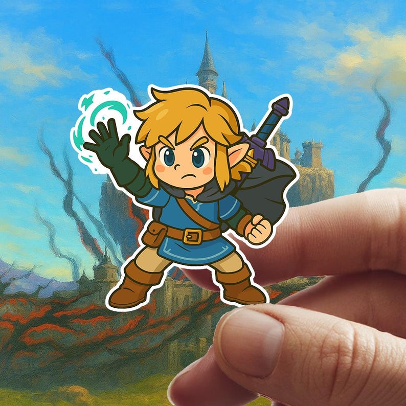The Legend of Zelda TOTK BOTW [6-PACK] Waterproof Vinyl Sticker (4-5 X ...