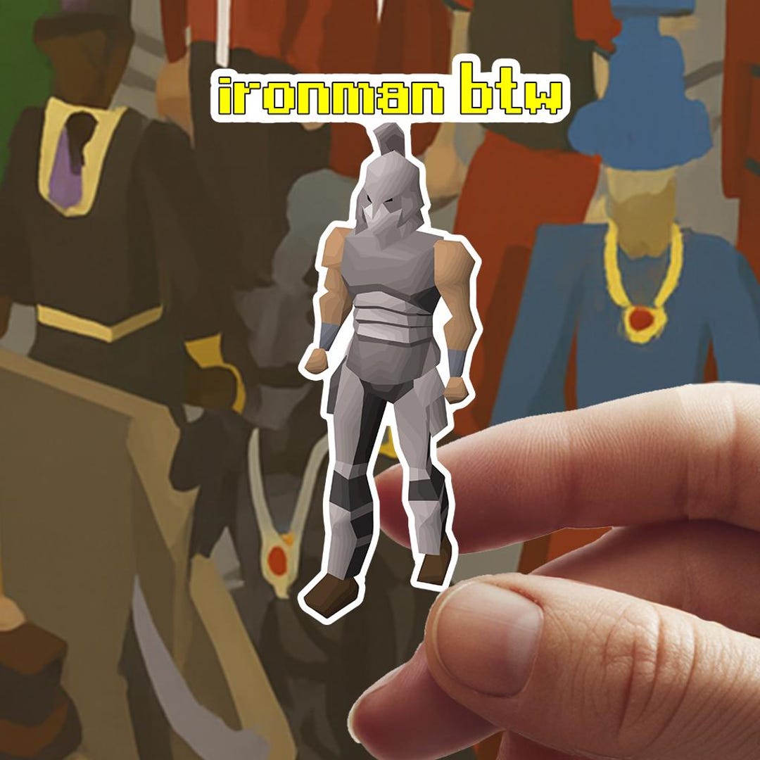 Ironman BTW Body Type A Old School Runescape OSRS 2007 Cut-to-size ...