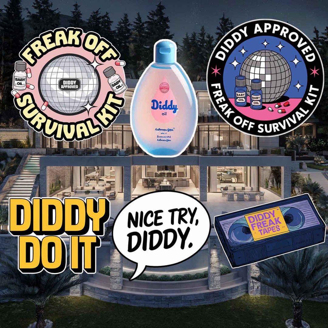 Diddy Sticker Pack - Hip Hop Stickers, Rap Stickers, Music Lover Decals ...