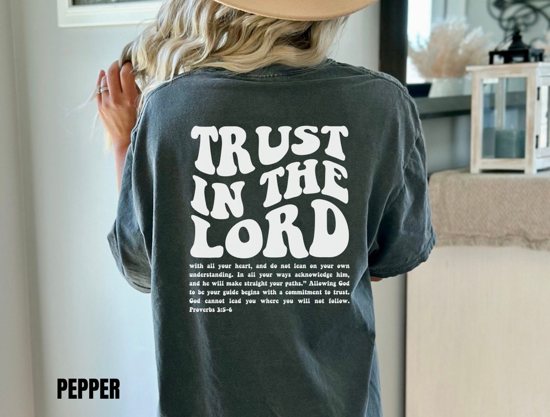 Trust in the Lord Shirt Aesthetic Jesus Shirt Christian T Shirts for ...