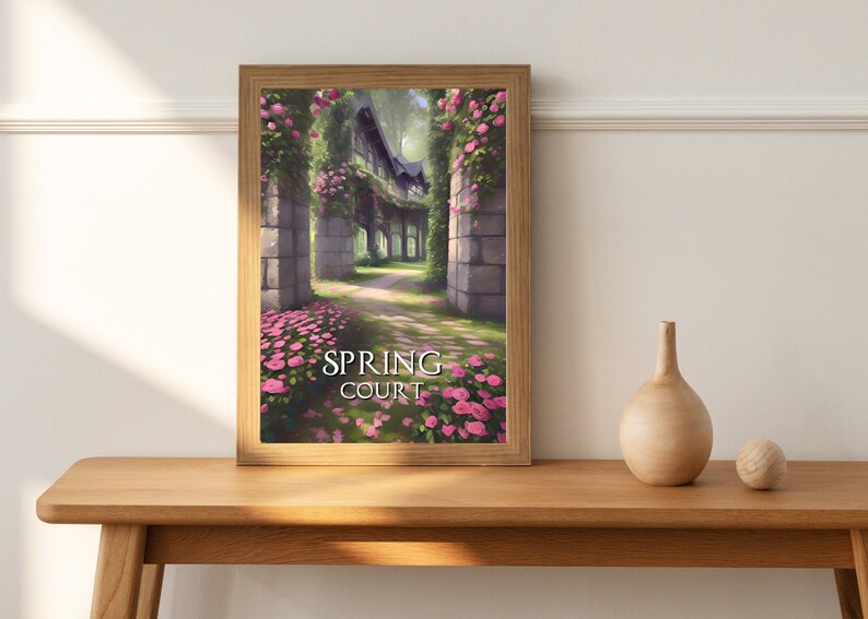 ACOTAR Art Print: Enchanting SPRING COURT Landscape, Fey Inspired Wall ...