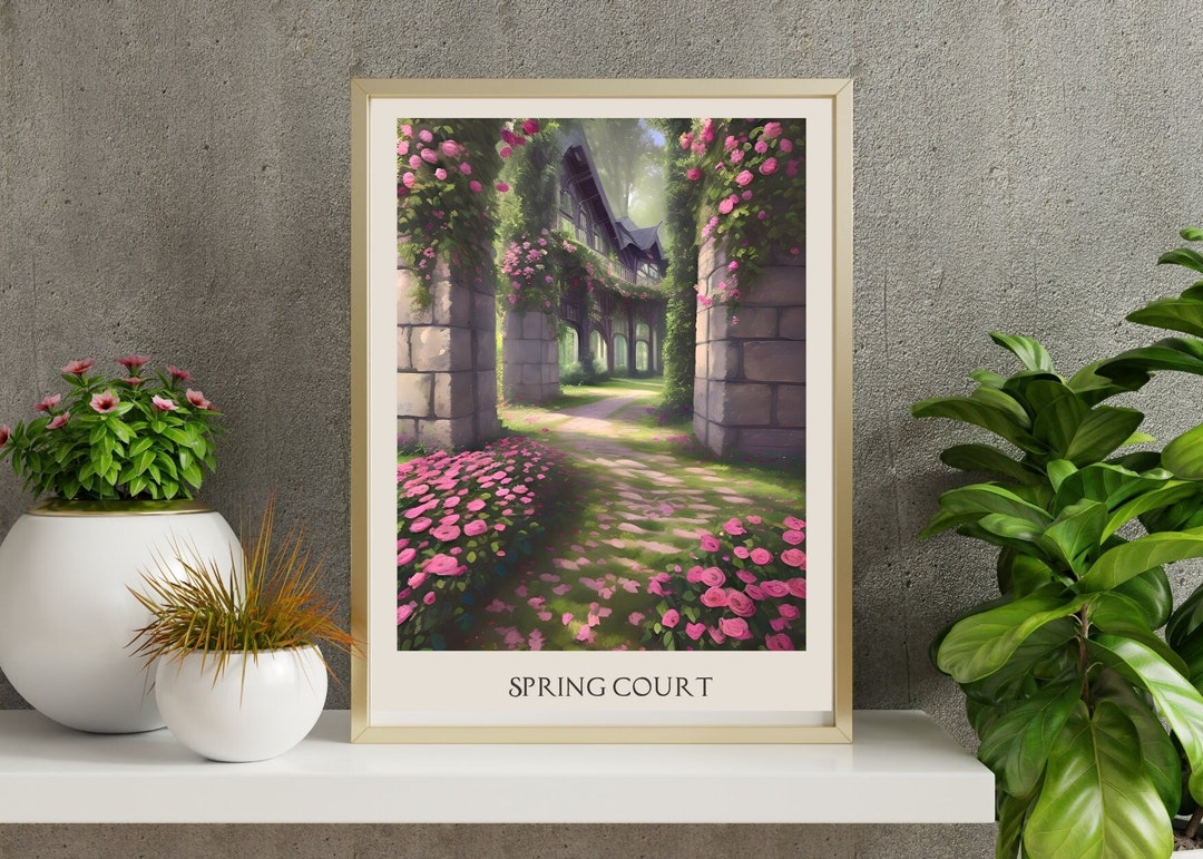 ACOTAR Art Print: Enchanting SPRING COURT Landscape, Fey Inspired Wall ...