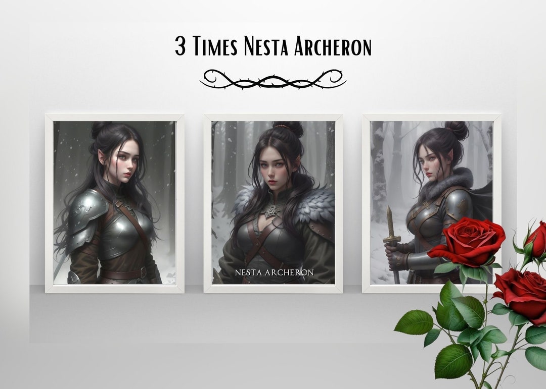 Nesta Archeron Art ACOTAR NIGHT COURT Fey Inspired Wall Art Digital ...