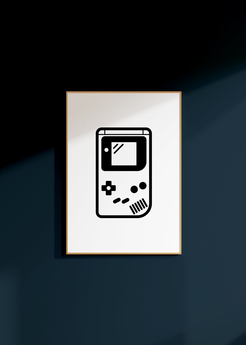 Minimalist Game Controller Poster Set, Gaming Room Art (digital ...
