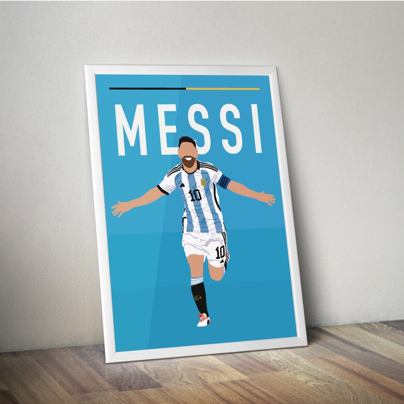 Lionel Messi World Cup Art Printable Poster Home Decor Goats - Etsy