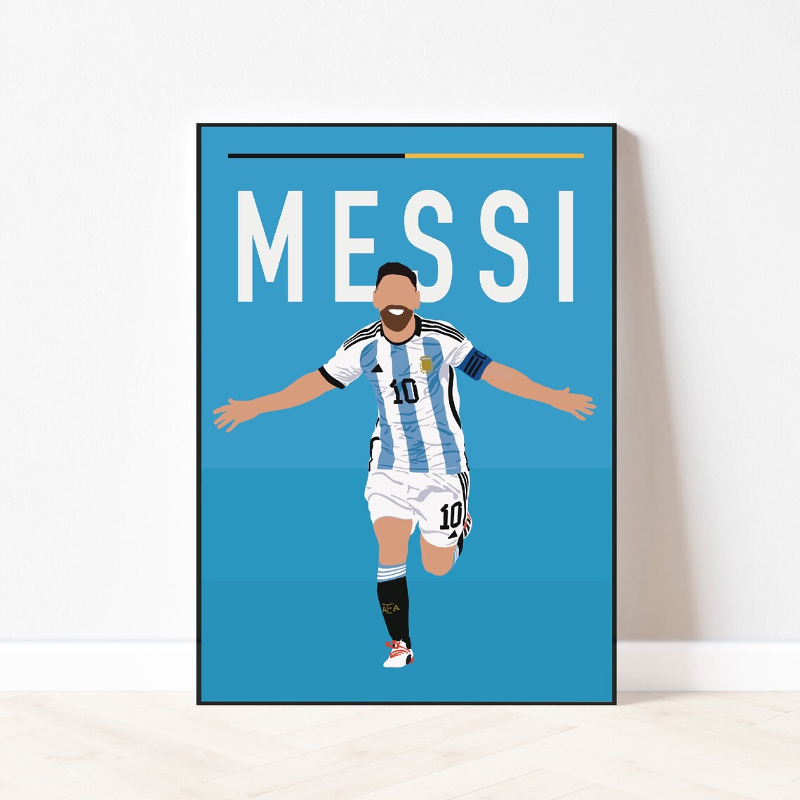 Lionel Messi World Cup Art Printable Poster Home Decor Goats - Etsy