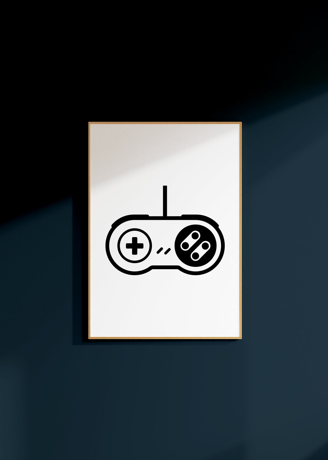 Minimalist Game Controller Poster Set, Gaming Room Art (digital ...