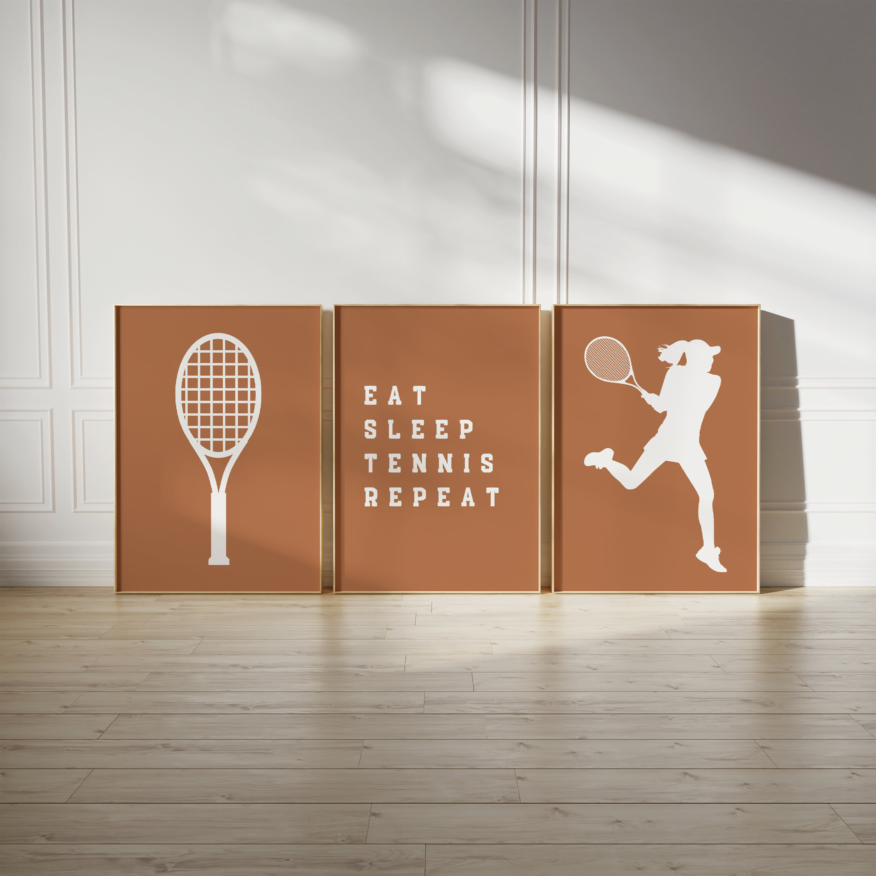 Set of 3 Tennis Wall Art Prints Personalized Tennis Prints Boys Bedroom ...