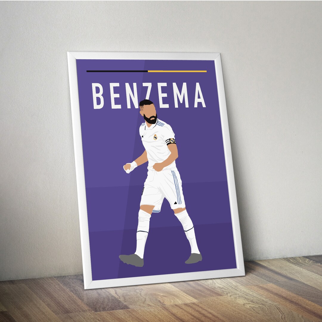 Karim Benzema Poster Printable Real Madrid Wall Art Benzema - Etsy