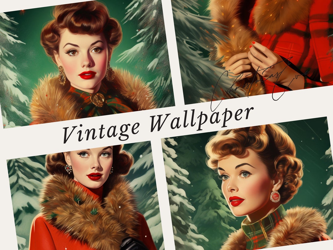10 Christmas iPhone Wallpapers | Vintage Christmas Wallpaper Phone ...